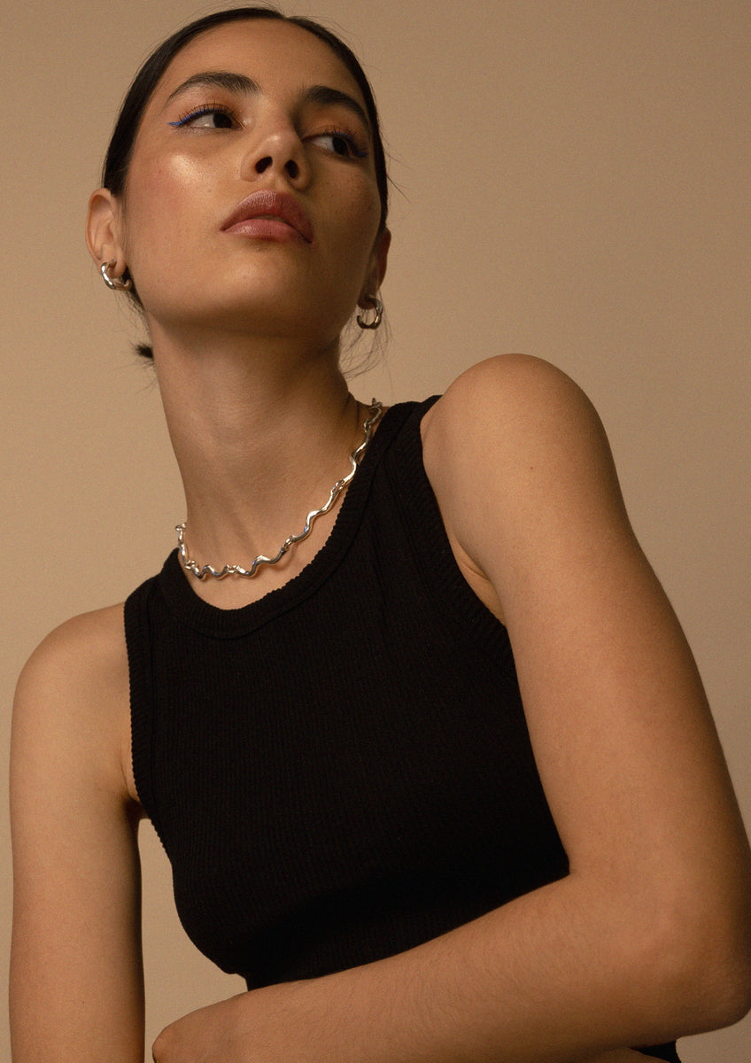 Rhiannon Hoops in Silver - angharadstudio